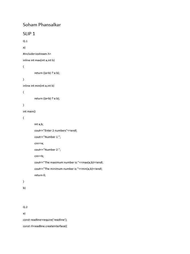 Sybba Ca Sem Iv Practical Slip 1 Pdf Area Login 