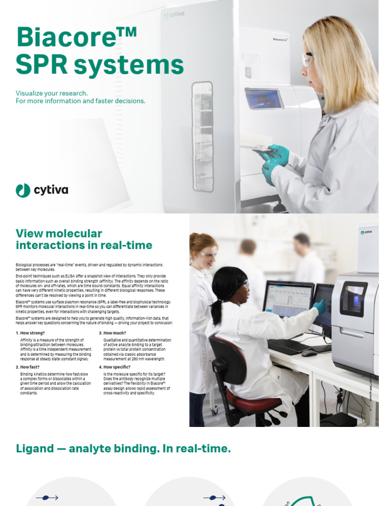 Biacore SPR Systems Brochure CY13206 27mar23 BR | PDF | Surface Plasmon Resonance | Ligand ...