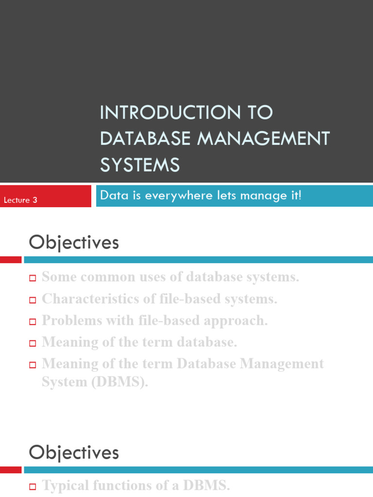 Lecture 3 | PDF | Databases | Database Design