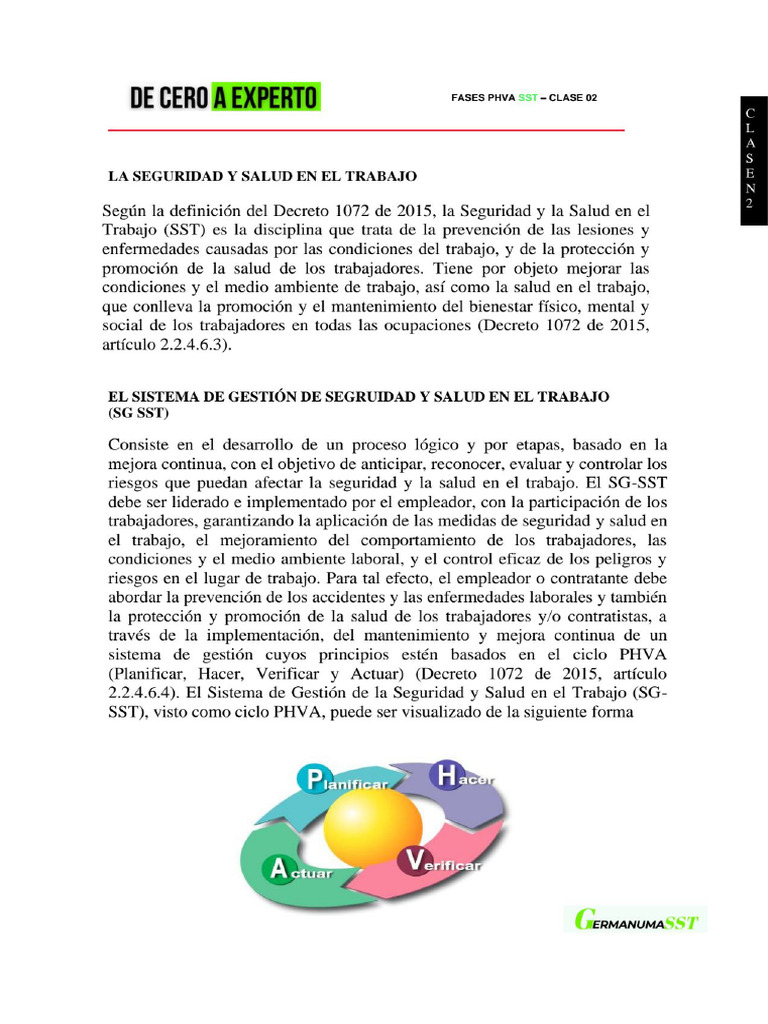 Taller Ciclo Phva SST | PDF