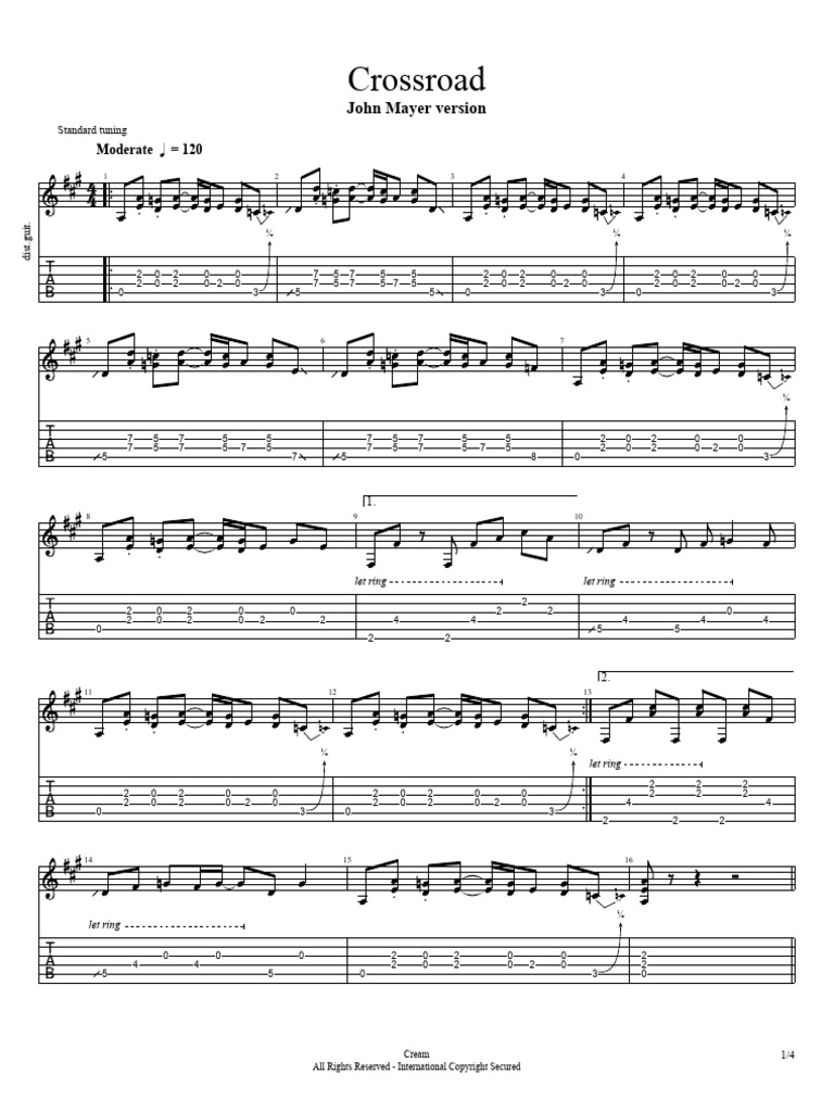 John Mayer - Crossroads | PDF