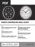 Radio-Controlled Wallclock Instruction Manual | PDF | Clock | Waste