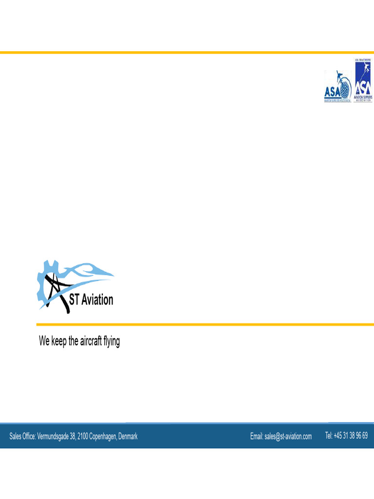 Presentation ST Aviation ApS | PDF | Transport | Aircraft