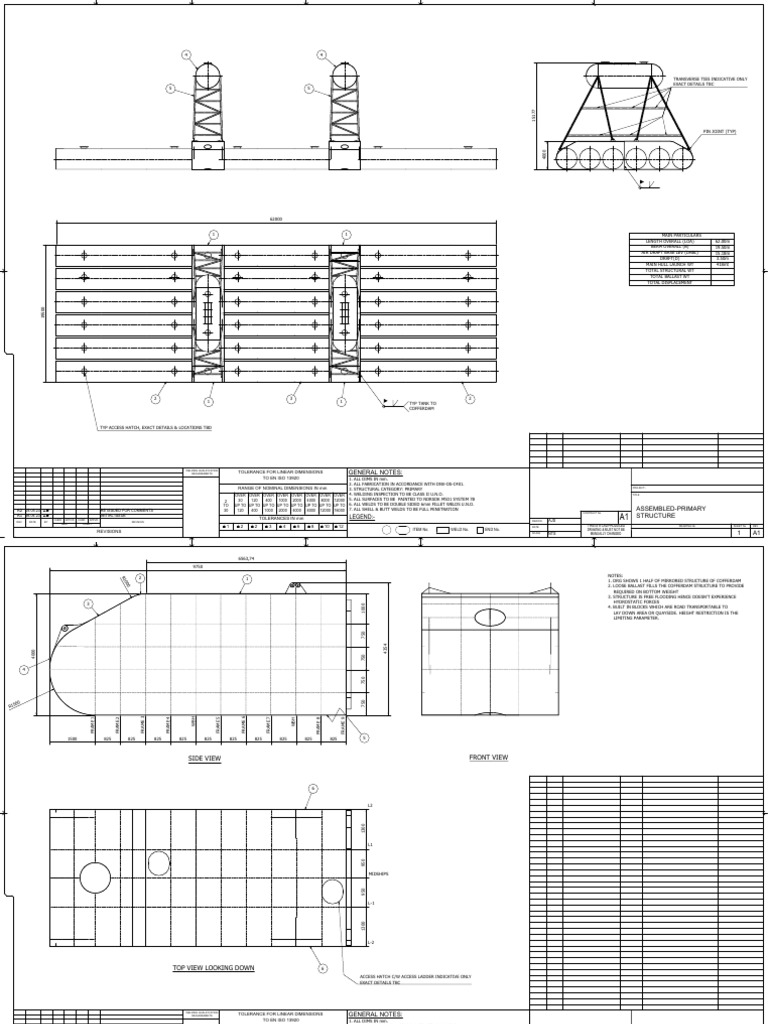 Annexure II - Tidal Platform Drawings | Download Free PDF | Naval ...