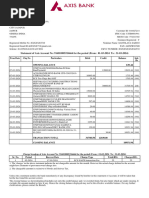 Axis Bank Statement Sample | PDF
