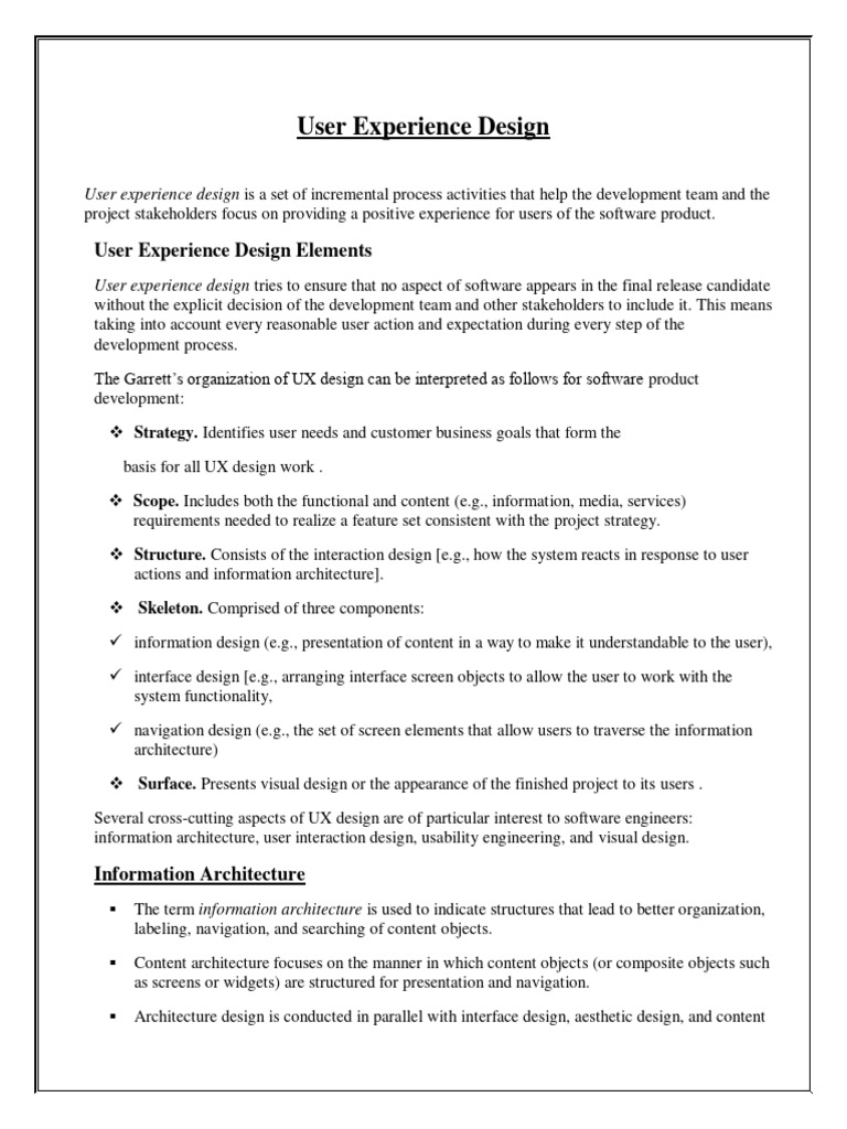 3.3 User Experience Design | PDF | Human–Computer Interaction | Usability