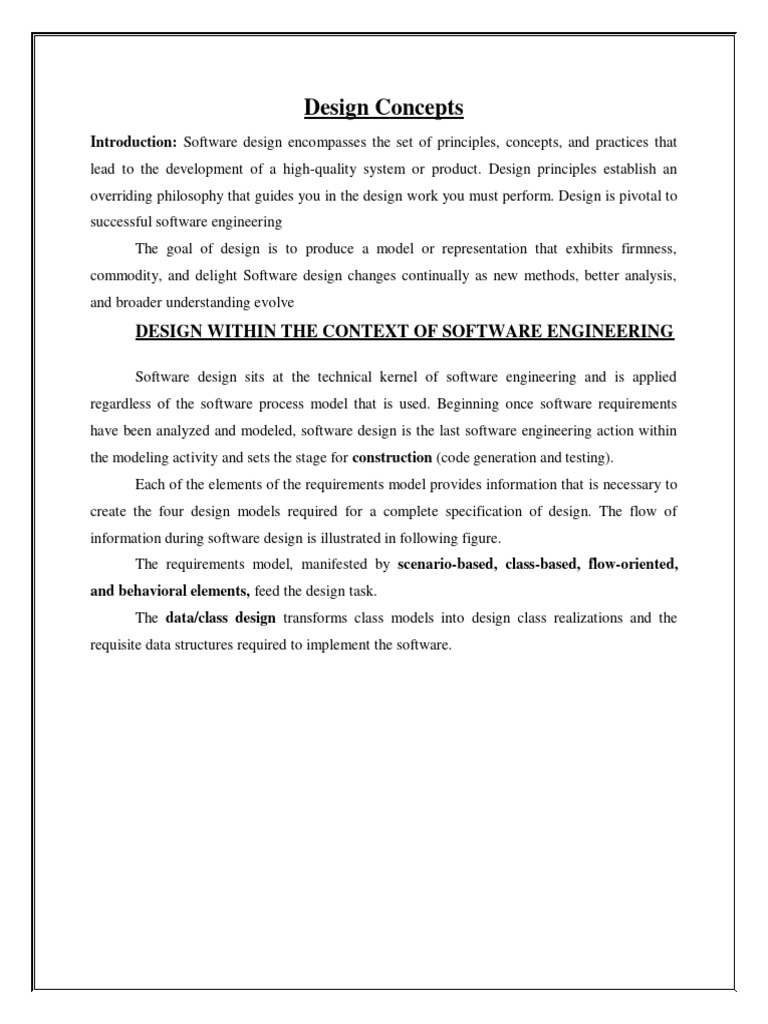 Design Concepts | Download Free PDF | Abstraction (Computer Science) | Class (Computer Programming)