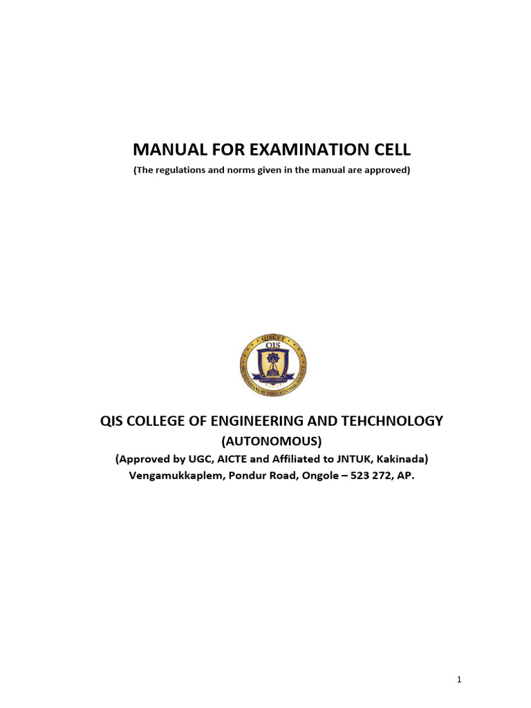 Exam Cell Guidlines | PDF | Barcode | Academic Term