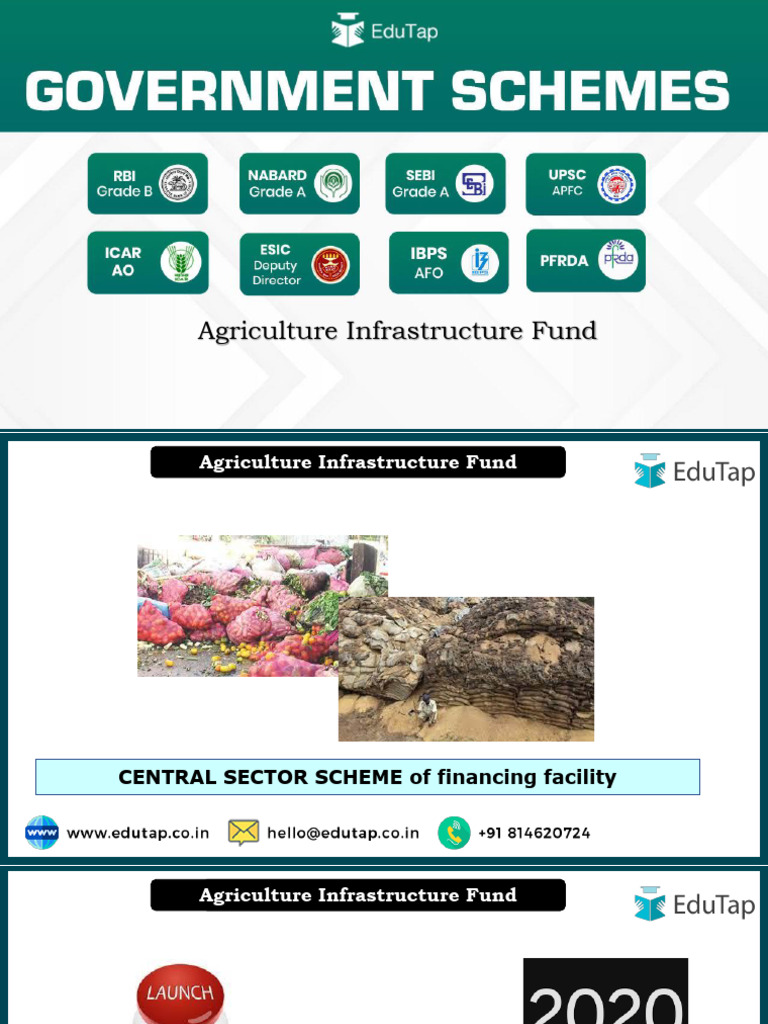 $1.SCHEME AIF 20th - September - 2023 - Agriculture - Infrastructure ...