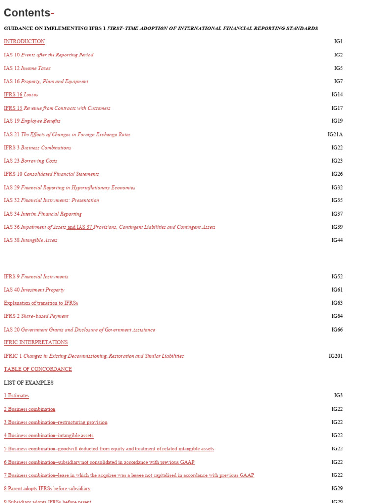 Ifrs 1 Ig | PDF | International Financial Reporting Standards | Fair Value
