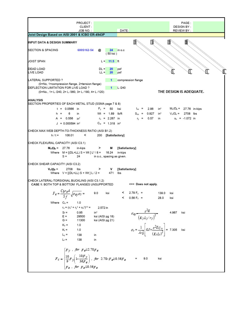 Metal Studs | PDF | Beam (Structure) | Civil Engineering