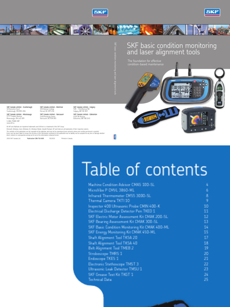 SKF Basic Condition Monitoring and Laser Alignment Tools | PDF | Technology & Engineering