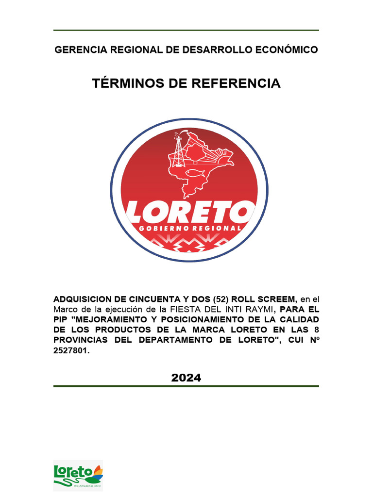 7.1. TDR de ADQ. 06 BANNERS ROLED SCREEM - MODIFICADO | PDF | Justicia ...