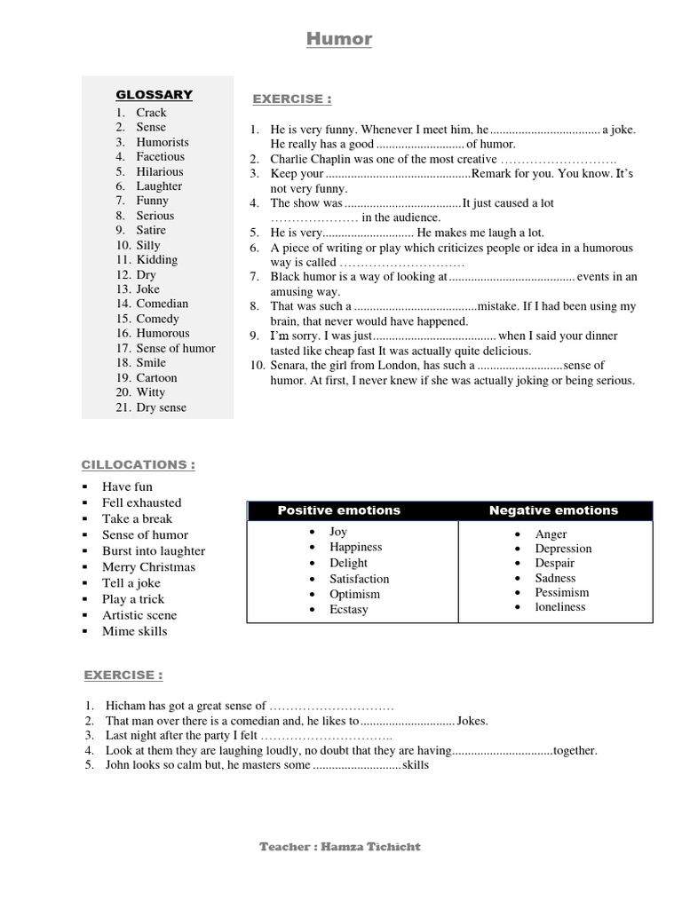 Humor | PDF | Humour | Laughter