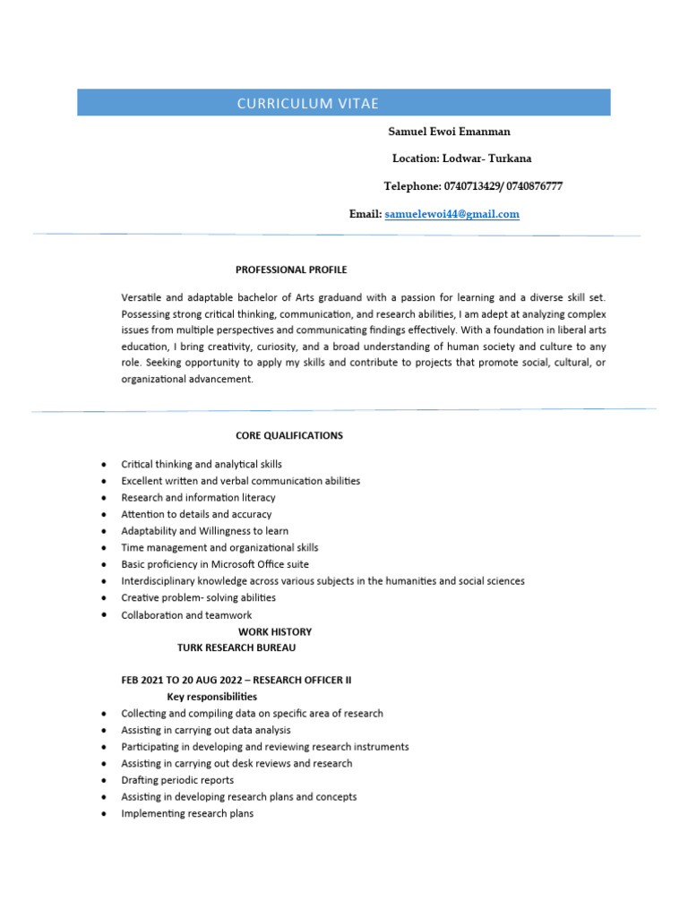 Arturo CV ORIGINAL | PDF | Data | Critical Thinking