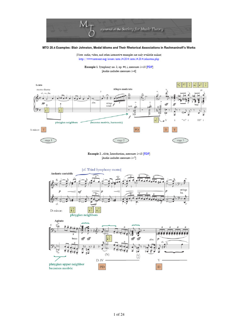 Johnston Examples | PDF | Symphony | Classical Compositions