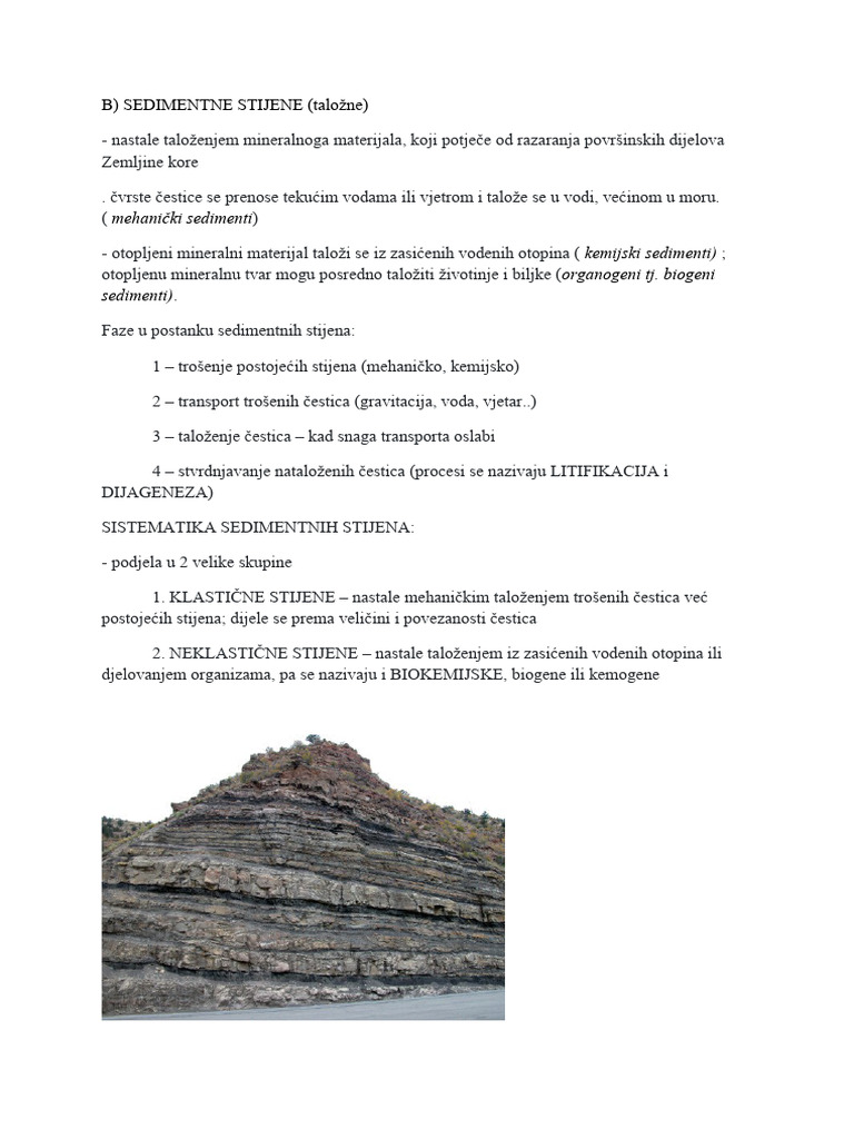 Sedimentne Stijene | PDF