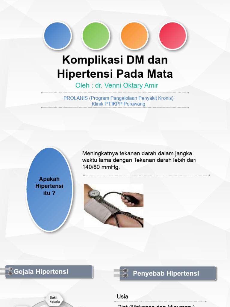Prolanis - Komplikasi DM Dan HT Pada Mata | PDF