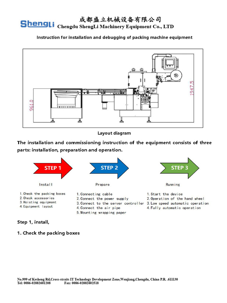 Installation Instructions | PDF | Manufactured Goods | Equipment