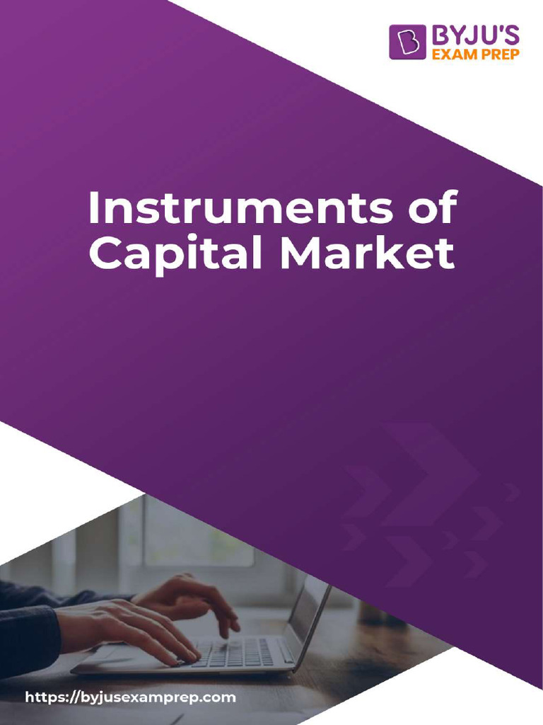 Capital Market Instruments Guide | PDF | Stocks | Securities (Finance)