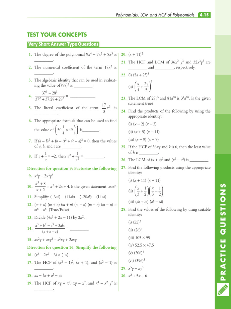 Pearson IIT Foundation Series Mathematics Seventh Edition Class 8 | PDF | Algorithms ...