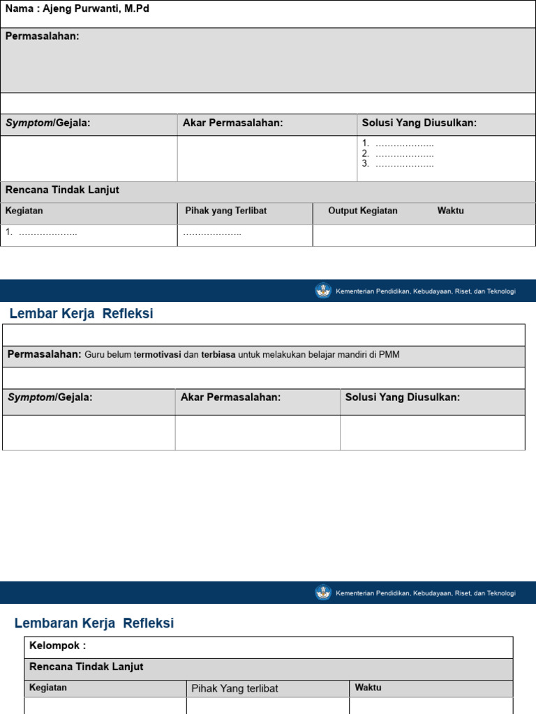 Template LK Refleksi Ikm PS | PDF | Karier & Perkembangan