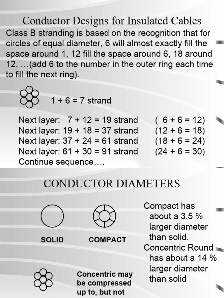 Comparision of Round & Compact Conductors | PDF