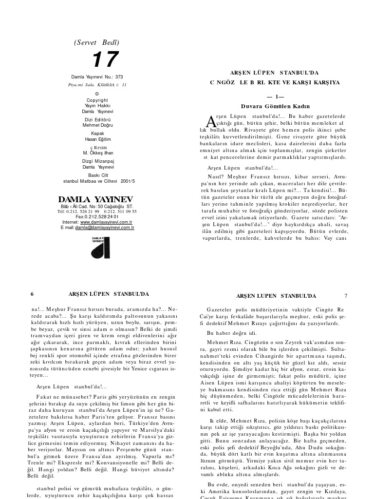 Peyami Safa - Arsen Lüpen Istanbulda | PDF