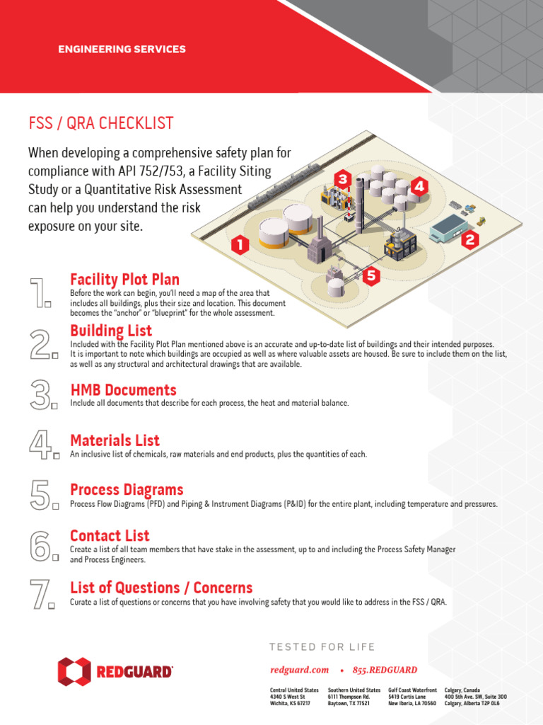 Facility Siting Study Checklist | PDF | Safety | Process Engineering