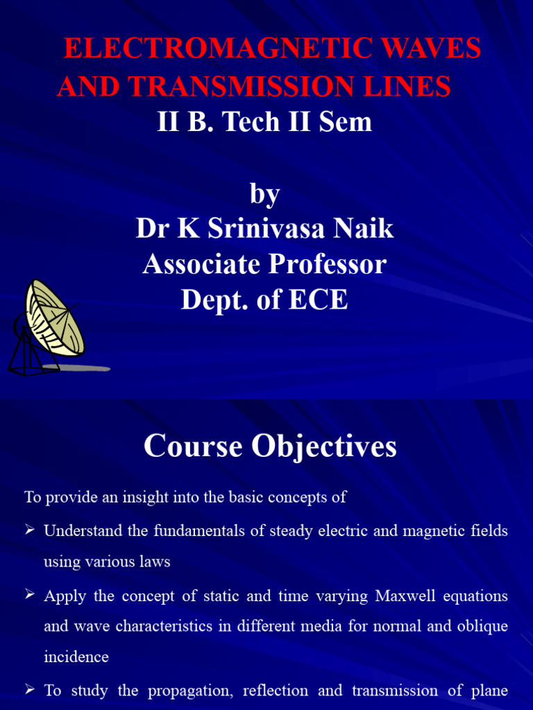 EMWTL - Unit2 Problems | PDF | Flux | Electromagnetic Induction
