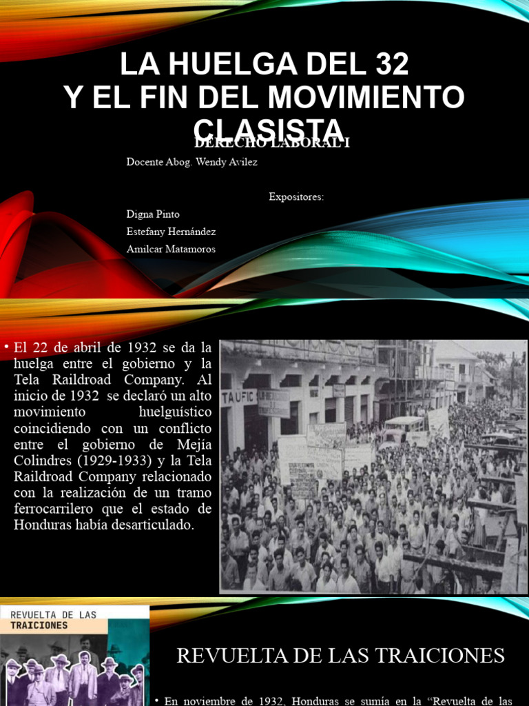 La Huelga Del 32 y Fin Del Movimiento Clasista | PDF | Honduras