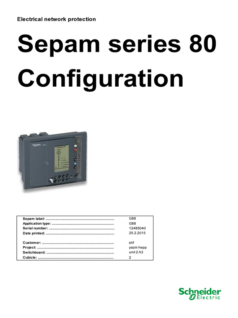 Sepam Protocol 2 | PDF | Ip Address | Heat