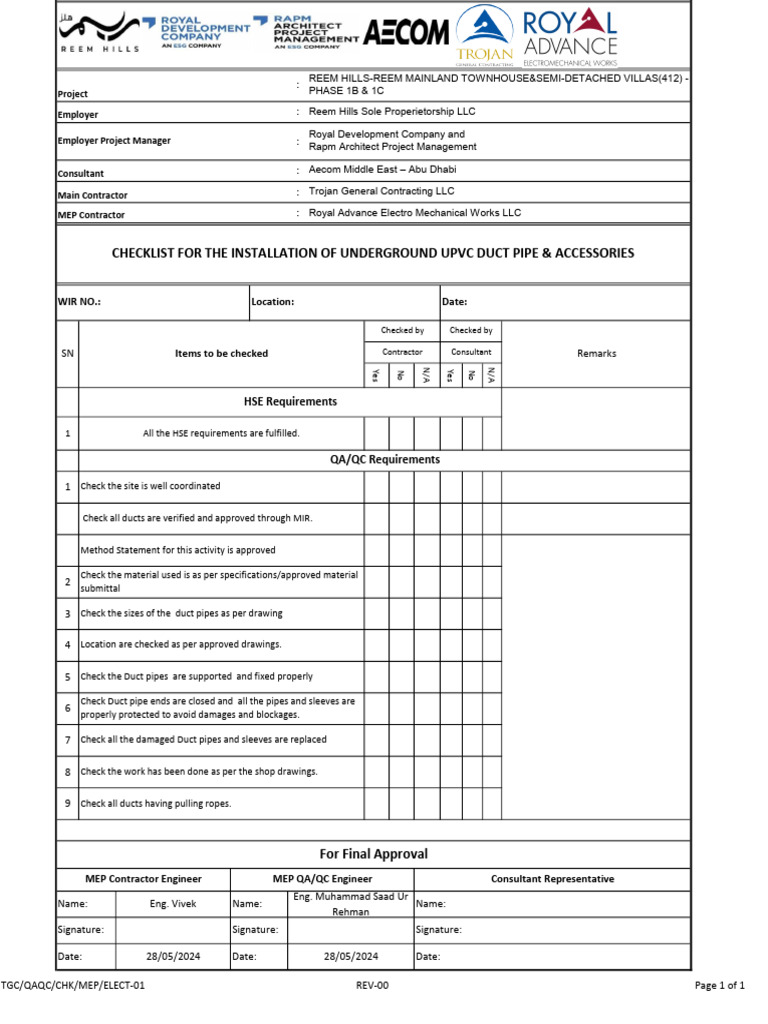 2-Check List | PDF | Building Engineering | Building Technology