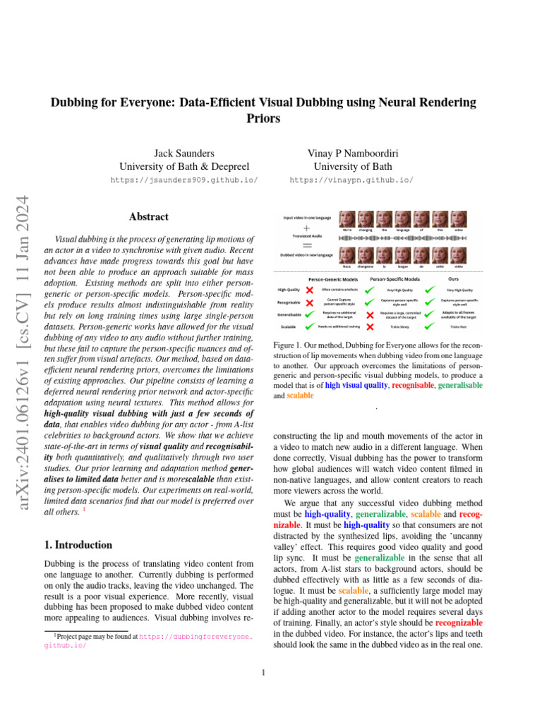 2401.06126v1 | Download Free PDF | Texture Mapping | Rendering (Computer Graphics)
