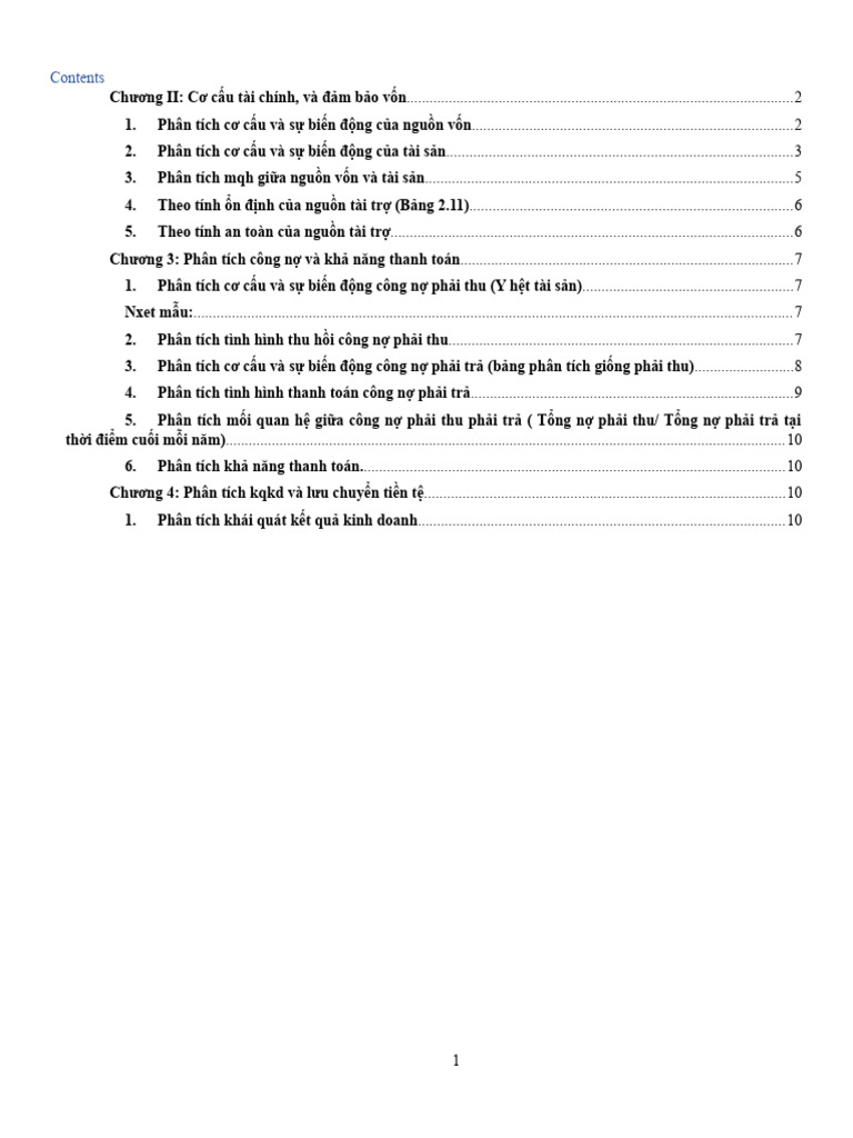 Phân Tích BCTC | PDF