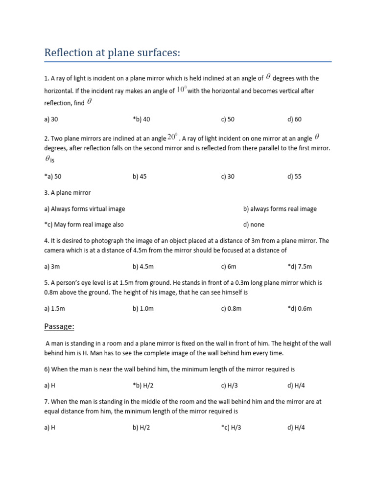 ca-opt-2-13 | PDF | Mirror | Reflection (Physics)