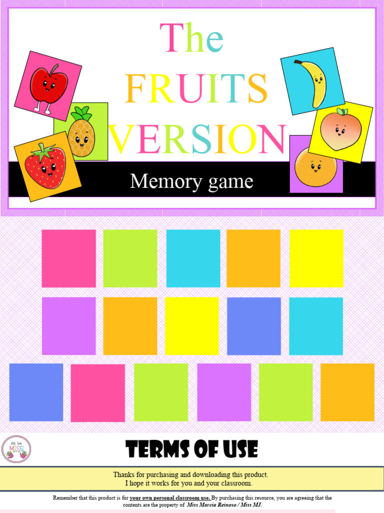 Memory Game | PDF