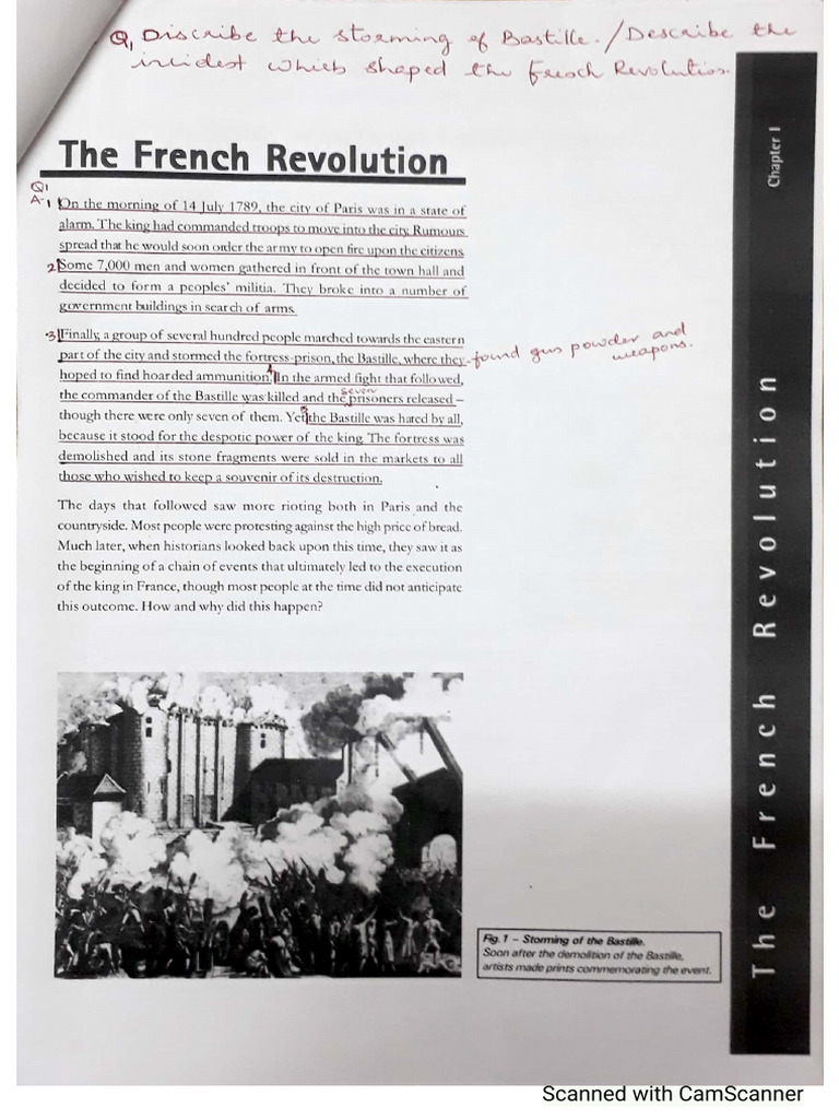 The French Revolution Marked Question Answers | PDF