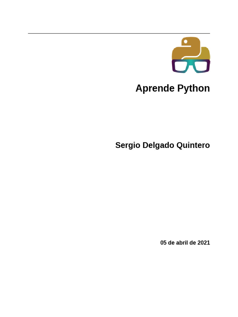 aprendepython | PDF | Programación de computadoras | Python (lenguaje ... aprendepython | PDF | Programación de computadoras | Python (lenguaje ...