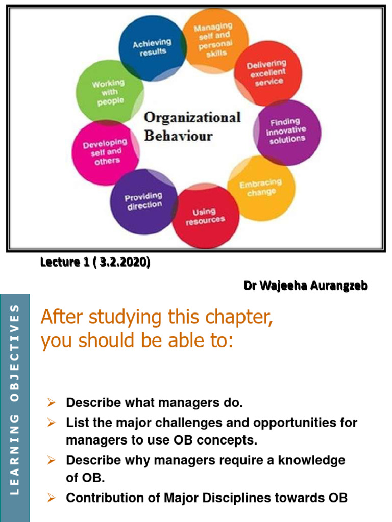 Unit 1 Introduction to OB | PDF | Goal | Business