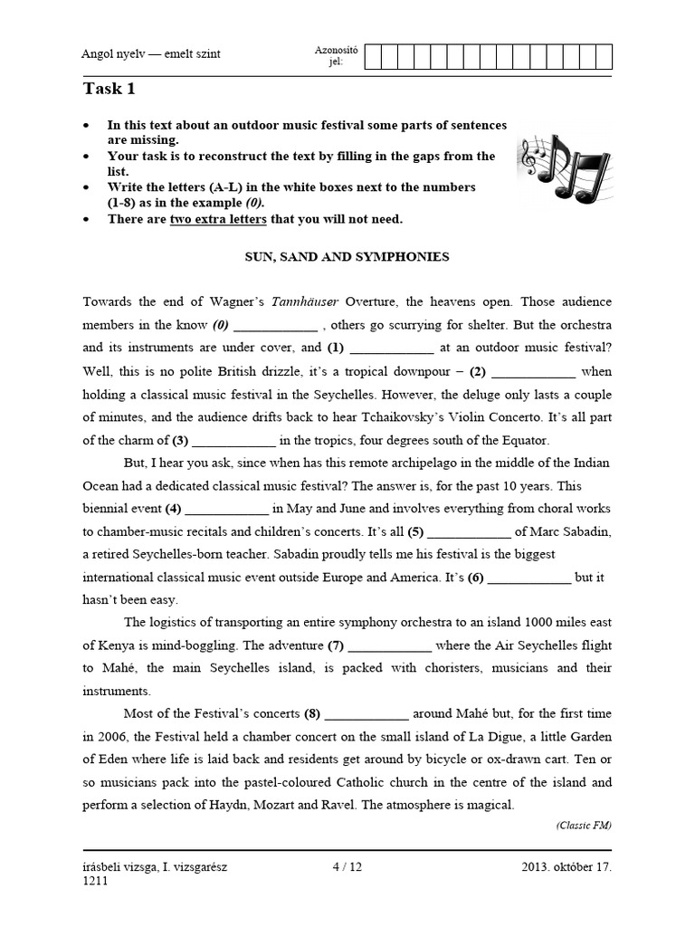 Advanced English Exam Tasks | PDF | Harry Potter | J. K. Rowling