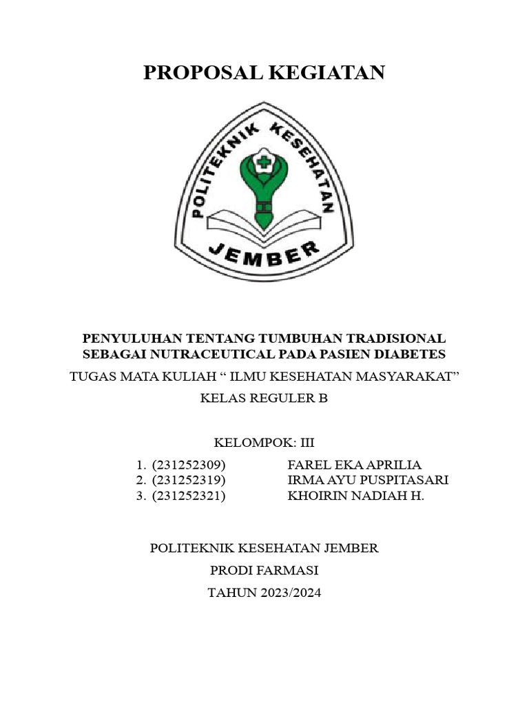 Proposal Ikm 1 | PDF