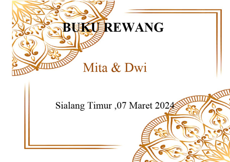 Buku Rewang | PDF