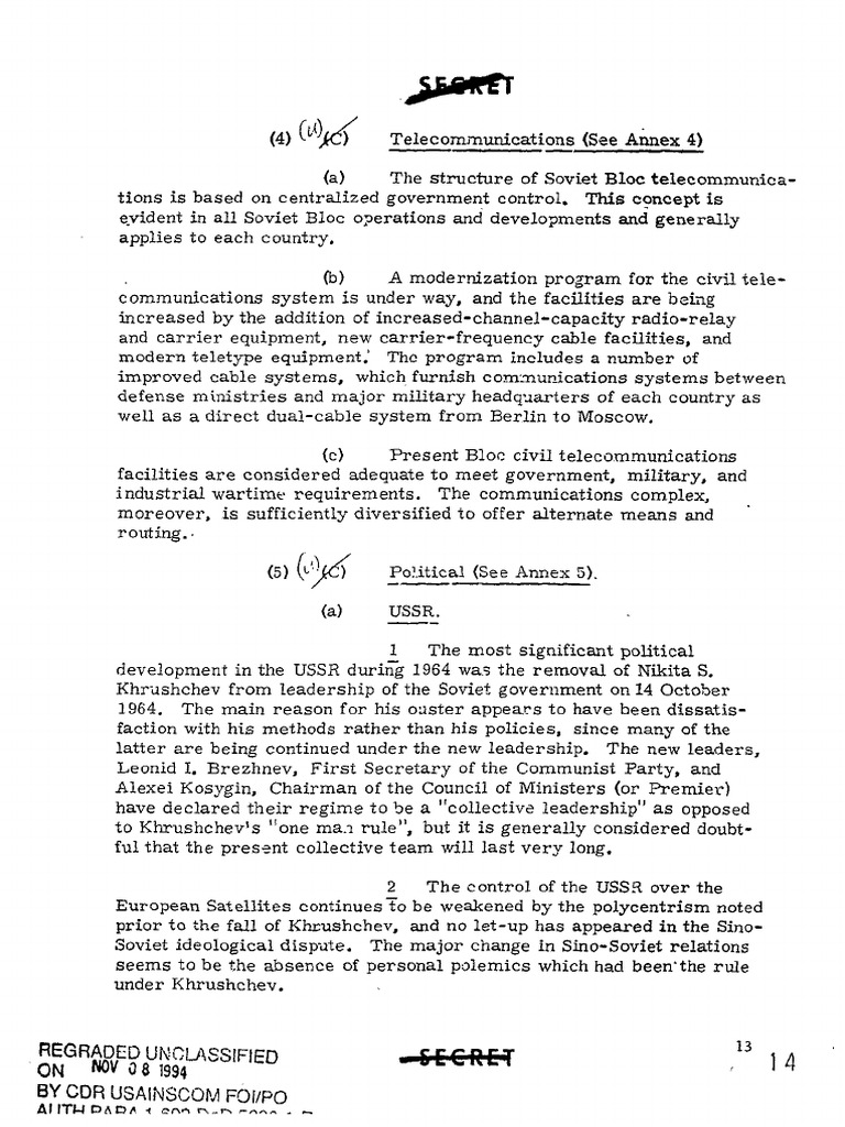 USAREUR Intelligence Estimate Part 2 | PDF