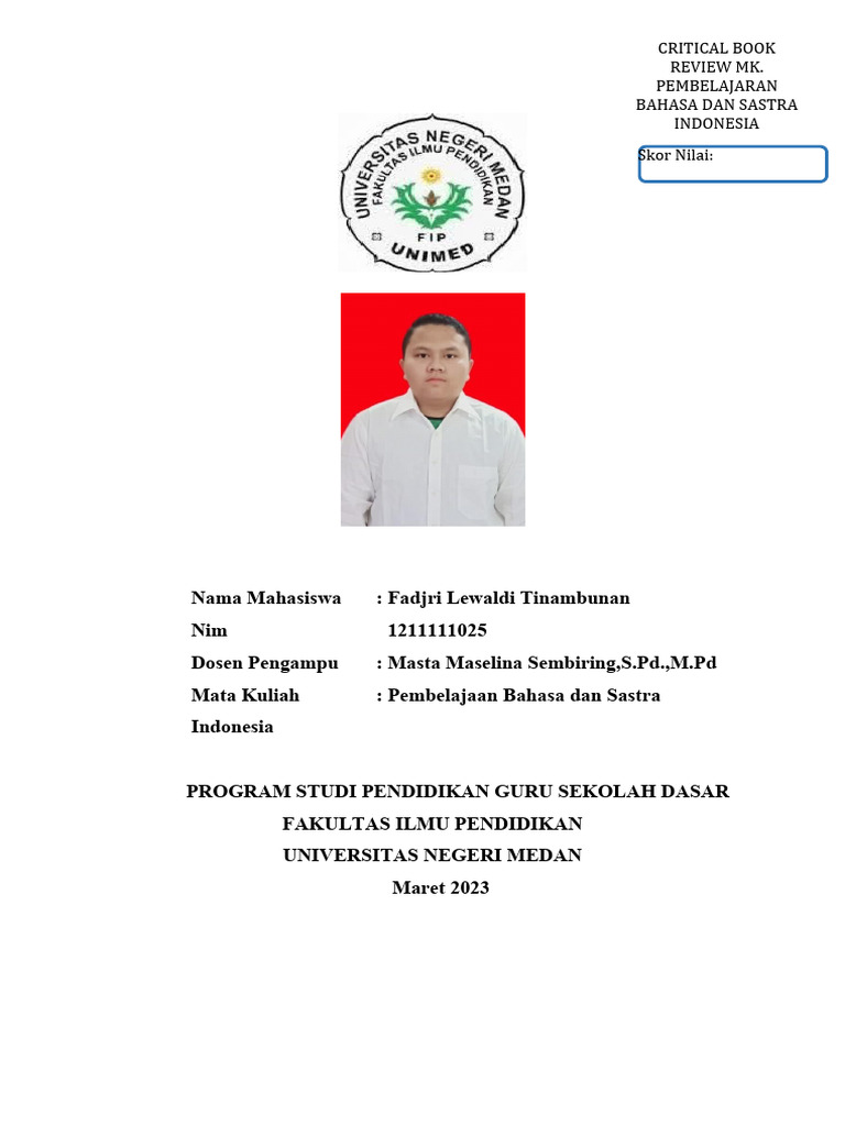 CBR - Pbsi - Fadjri L Tinambunan-B-21 | PDF