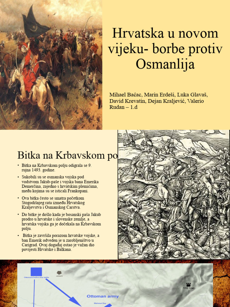 Povijest-Hrvatska U Novom Vijeku-Borbe Protiv Osmanlija. | PDF