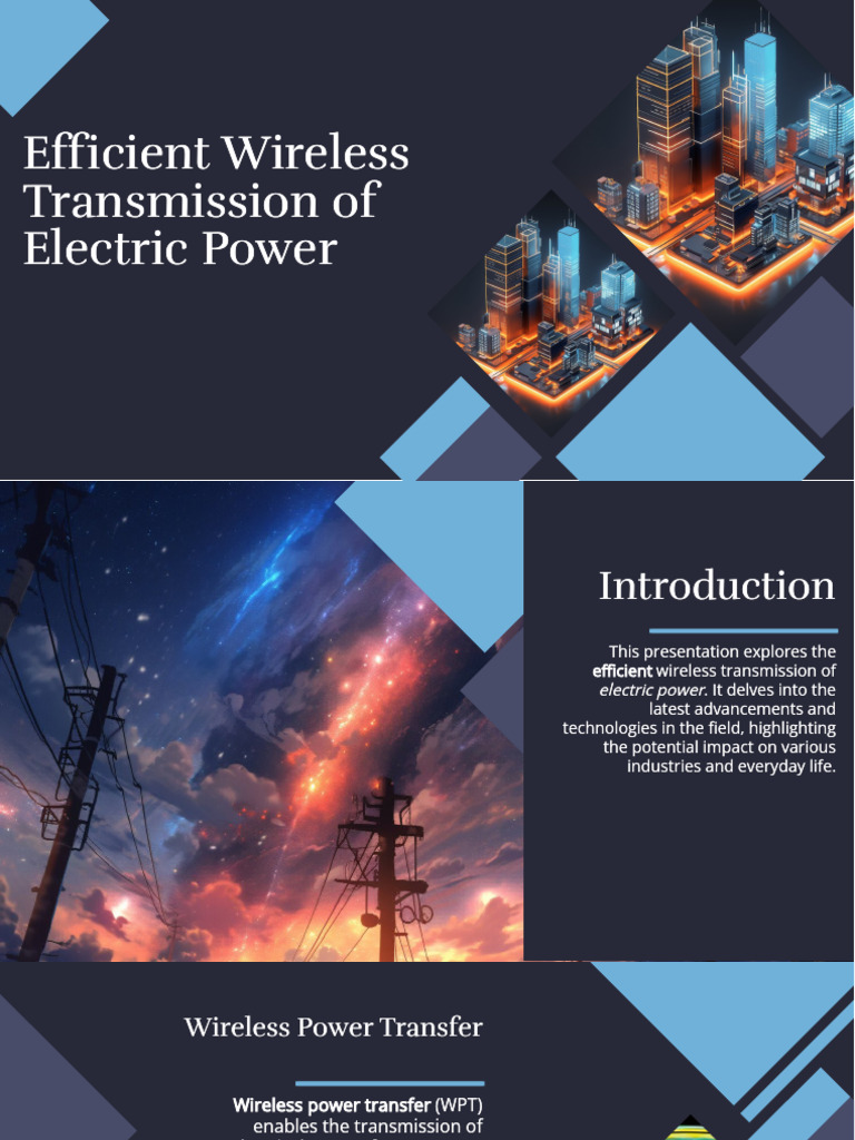 Slidesgo Efficient Wireless Transmission of Electric Power ...