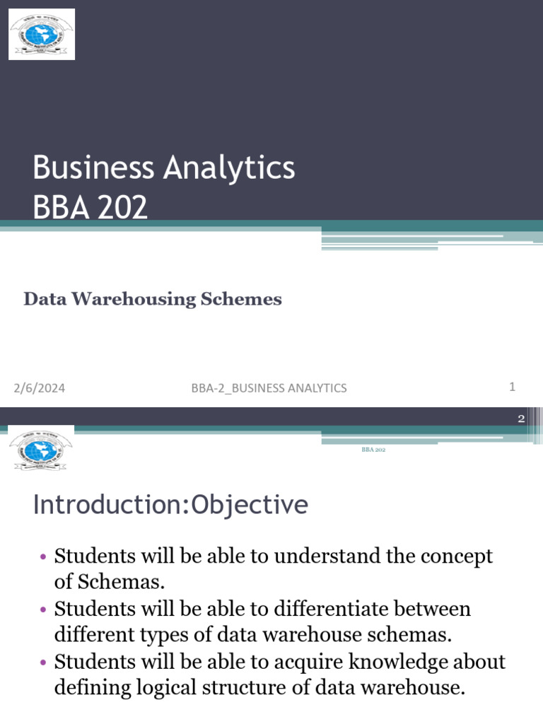 Unit-2 2 | PDF | Data Warehouse | Database Schema