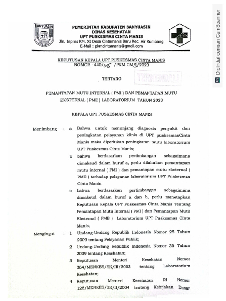 3.9.1.d. R (1) SK PMI DAN PME-1-1 | PDF