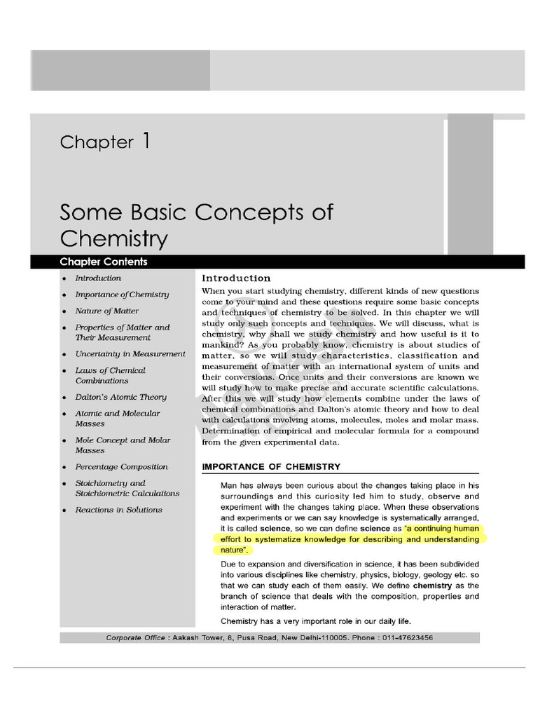 Some Basic Concept of Chemistry Neet 7 | PDF | Mole (Unit) | Metrology
